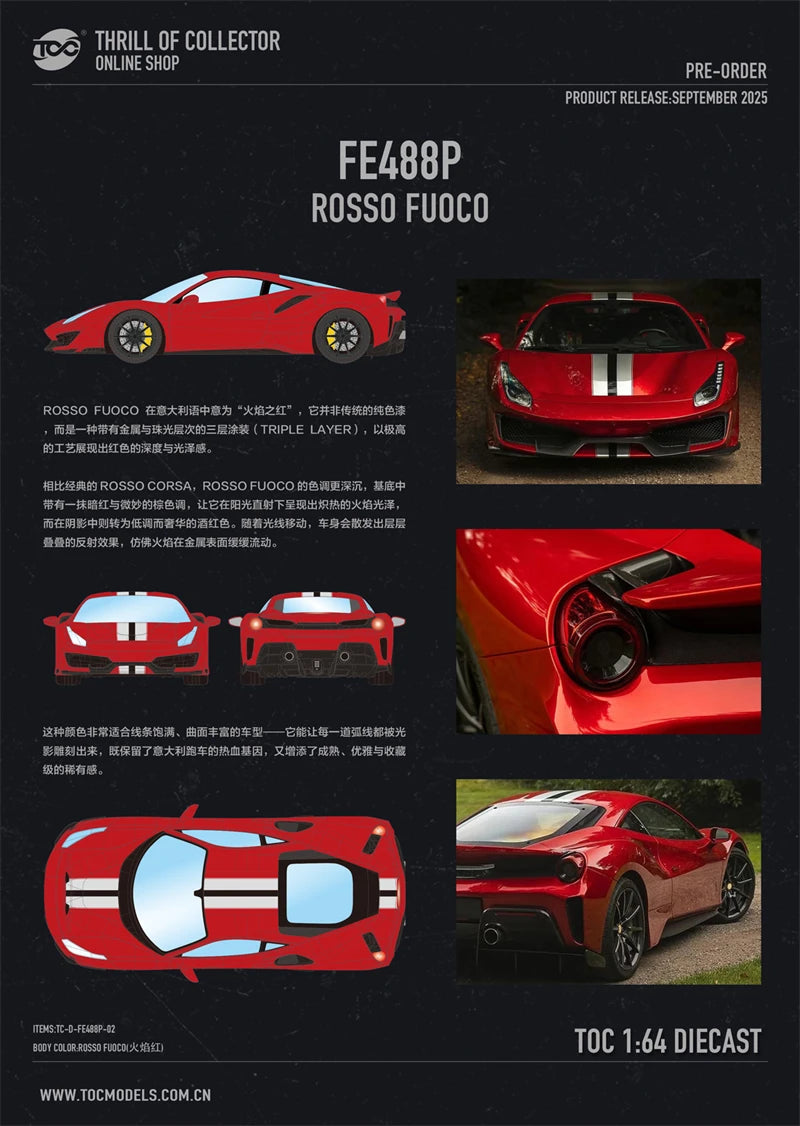 TOC 1:64 FE488P Limited1000 Diecast Model Car – Minimodels